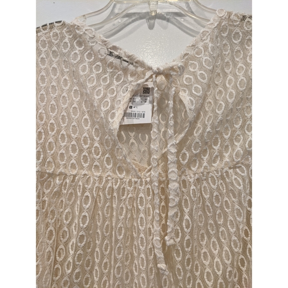 Zara | Tops | Zara Embroidered Tulle Top | Poshmark